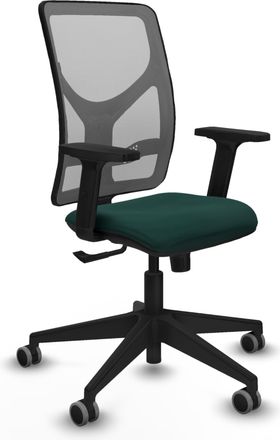 Piqueras y Crespo Programmierstuhl mit 2D-Armlehnen, h&ouml;henverstellbare Lendenwirbelst&uuml;tze, ausgestattet mit 3 Positionen und Schneideschaum. Mit Rollen von 65 mm, Parke