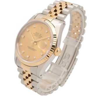 Rolex Montre Pre-owned 16233G - Homme - Pre-owned - Jaune - Taille: ONE Size