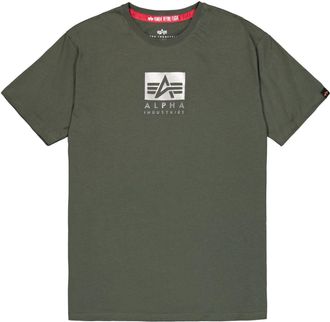 Alpha Industries Rundhalsshirt Satin Logo T