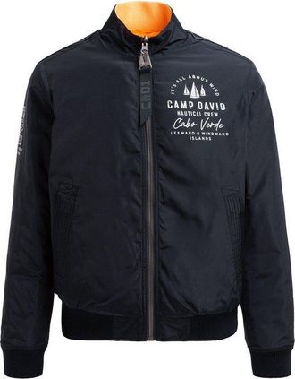 Camp David Wendejacke mit Rippb&uuml;ndchen im &Auml;rmel