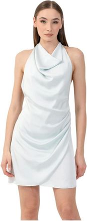 Kocca Femme, Robes, Bleu, Taille: 44 FR Sleek Shiny Mid Thigh Dress