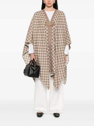 Max Mara Monogram-pattern Cape