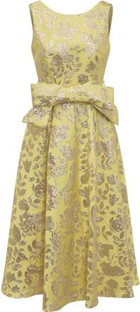 P.A.R.O.S.H. P.a.r.o.s.h., Femme, Robes, Jaune, Taille: 38 FR Jacquard Midi Dress