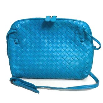 Bottega Veneta Pre-owned Cuir sacs-ports-paule - Femme - Pre-owned - Bleu - Taille: ONE Size