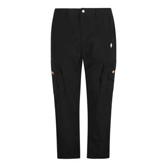 Marcelo Burlon Homme, Pantalons, Noir, Taille: L Pantalon Cargo Nylon Cross