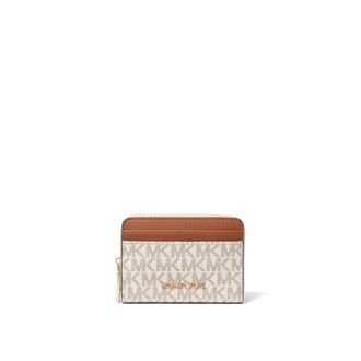 Michael Kors Jet Set Small Signature Zip-Around Kartenetui - - Accessories - Damen - Beige - ONE SIZE