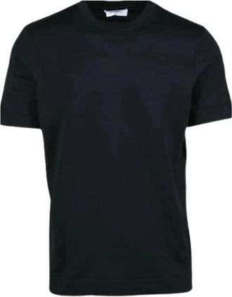 Gran Sasso T-Shirt in Strick - - Tops - Herren - Schwarzk - M