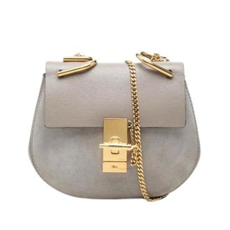 Chlo&eacute; Sac port&eacute; &eacute;paule Pre-owned Drew - Femme - Pre-owned - Gris - Taille: ONE Size