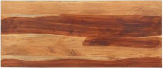 vidaXL Vidaxl - Dessus de table 140x60 cm en bois massif dacacia - Finition marron miel - Supports en bois inclus - Assemblage requis - 140x60x