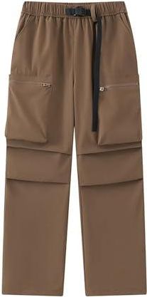 Generico Pantalon cargo pour homme, pantalon de travail en coton léger, pantalon de trekking élastique et décontracté, pantalon de sport avec plusieurs poches,
