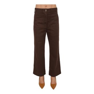 Etro Schlagjeans mit aufgesetzten Taschen - - Trousers - Damen - Braun - W28