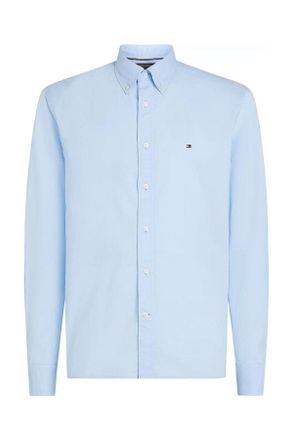 Tommy Hilfiger Herren CORE Flex POPLIN Solid RF Shirt MW0MW39988 L/S Shirt, Blau, M, Blau (Sweet Blue), M