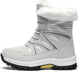 Generic JJDFW Bottes de neige dhiver pour femmes montantes d&eacute;contract&eacute;es pour garder au chaud en peluche douce cheville femmes antid&eacute;rapantes r&eacute;sistantes &agrave; lu