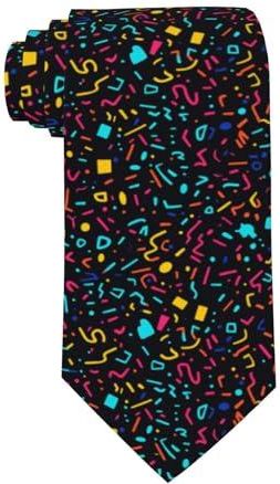 Generic Formes Géométriques Colorées Cravatte Doux Cravates Élégante Cravate Pour Affaires Soirée Adultes