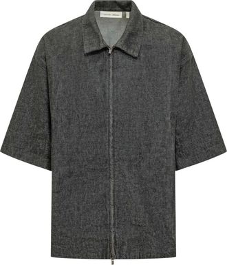 Fear of God Homme, Chemises, Gris, Taille: S Denim Full Zip Work Shirt
