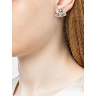 Vivienne Westwood Orb Stud Earrings - Silver