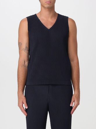 Homme Pliss&eacute; Issey Miyake D&eacute;bardeur pliss&eacute; &agrave; col V Homme Pliss&eacute; Issey Miyake en cr&ecirc;pe technique