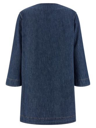 Valentino Garavani Womens Blue Cotton Short Dress