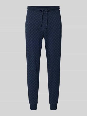 Joop Sweatpants mit Logo-Muster und elastischem Bund