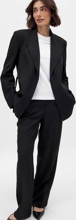 NA-KD Elegante Anzughose in Schwarz mit mittelhohem Bund