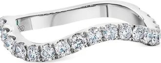 Graziela bague anneau Rio orn&eacute;e de diamants - Argent