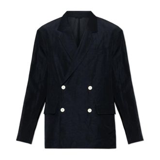 Emporio Armani Zweireihiger Blazer - - Jackets - Herren - Schwarzk - S