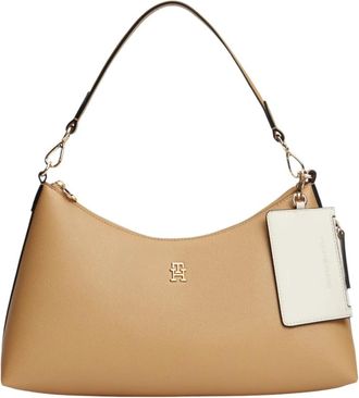 Tommy Hilfiger TH Icon Sac Bandouli&egrave;re - Femme - Sacs - Beige - Taille: ONE Size