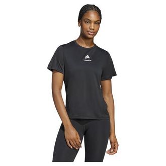 adidas T-Shirt Les Mills Graphic pour Femme, Noir, Taille L, Noir, L