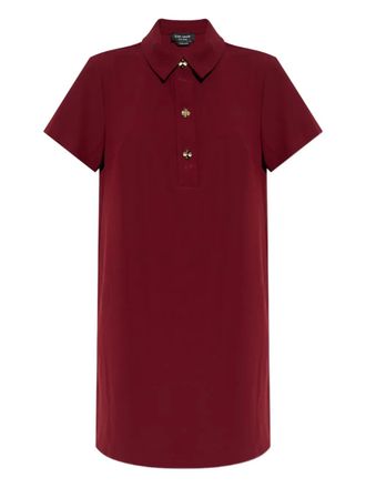 Kate Spade New York robe courte boutonn&eacute;e &agrave; col - Rouge