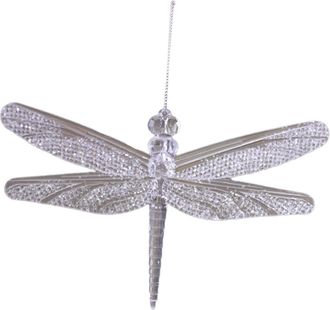 Oshhni Weihnachtsbaumschmuck, Weihnachtsdekor-Charm-Anhänger, dekorative Weihnachtskugeln für die Tür, Libelle