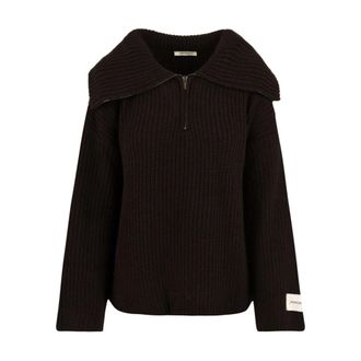 Hinnominate Pearl Half Zip Sweater - - Knitwear - Damen - Braun - XS