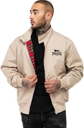 Lonsdale Classic Veste Toutes Saisons, Sable/Noir/Tartan, S Hommes