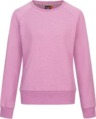 Ragwear Damen Sweatshirt Joann Pullover meliert Pulli Sweater Rundhals 2421-30004 Dusty Pink (4061) XL