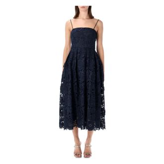 Rotate 3D Spitzen-Midikleid - - Dresses - Damen - Blau - S