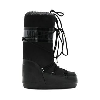 Moon Boot Icon Glance Satin Bottes - Homme - Chaussures - Noir - Taille: 45 EU