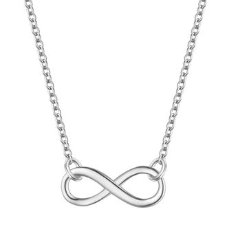 Glanzst&uuml;cke M&uuml;nchen Halskette - Sterling Silber Halskette Infinity - Gr. unisize - in Silber - f&uuml;r Damen