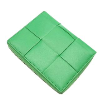 Bottega Veneta Portefeuille Pre-owned Intrecciato (bi-fold) - Femme - Pre-owned - Vert - Taille: ONE Size