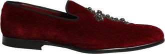 Dolce & Gabbana Homme, Chaussures, Brun, Taille: 43 EU Cross Slip On Dress Mocassins