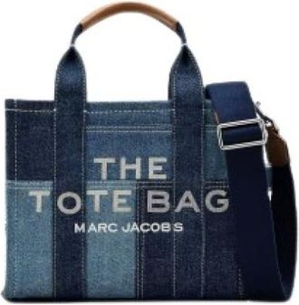 Marc Jacobs Femme, Sacs, Bleu, Taille: ONE Size The Denim Small Tote Bag