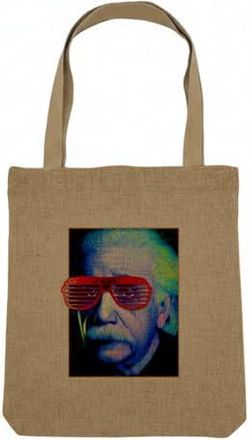 Fabulous Sac Shopping Tote Bag Aspect Lin - Kanyee Einstein Collage Vintage Illustration Art Humour Parodie Meme Zoomer Millenials - Sac de Courses Toile Epais