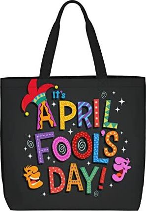 Generic Sac Fourre-Tout Poisson DAvril Fourre Tout R&eacute;utilisable De Grande Capacit&eacute; Sacs &Agrave; Main, Pour &Eacute;cole, Shopping, Tous Les Jours, Burea