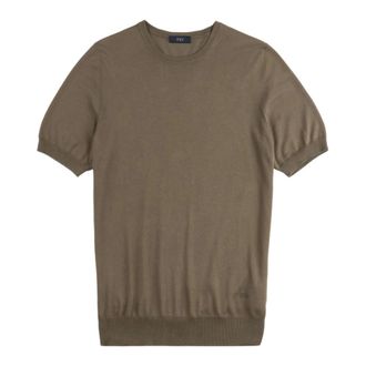Fay Homme, Pulls, Brun, Taille: 3XL T-shirt &agrave; manches courtes