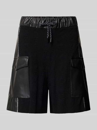 Marc Cain Wide Leg High Waist Bermuda aus Viskose-Mix Modell WILLMAR