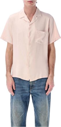 Portuguese Flannel Homme, Chemises, Rose, Taille: XL Chemise de bowling en tissu viscose