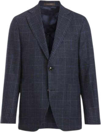 Oscar Jacobson Homme, Vestes, Bleu, Taille: L Ferry Patch Soft Blazer