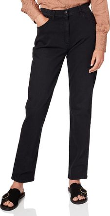 Raphaela by Brax Damen Stijl Corry 5-Pocket Denim Comfort Plus Jeans, Grau (Black + Effekt 09), 34W / 32L EU