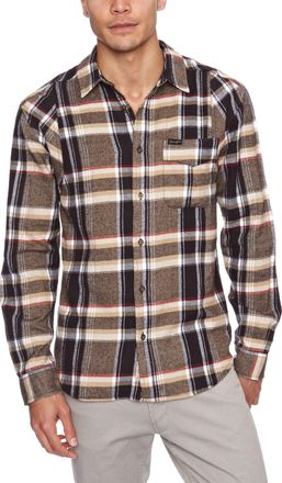 Wrangler Herren Elegant Freizeit-Hemd Gr. Medium, Schwarz