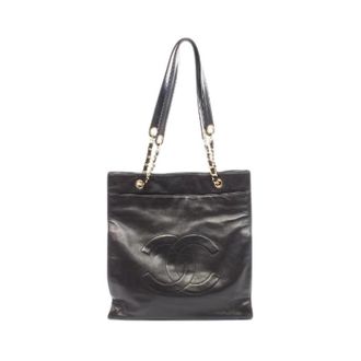 Chanel Pre-owned Coco Mark Lambskin Tote Bag - - Pre-owned - Damen - Schwarzk - ONE SIZE