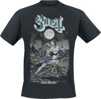 Ghost Dance Macabre Homme T-Shirt Manches Courtes Noir 3XL 100% Coton Regular/Coupe Standard
