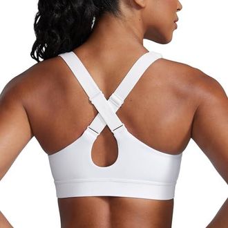 CRZ YOGA Femmes Butterbreeze Dos Croisé Col en V Bretelles Réglables Soutien-Gorge de Sport Blanc 40